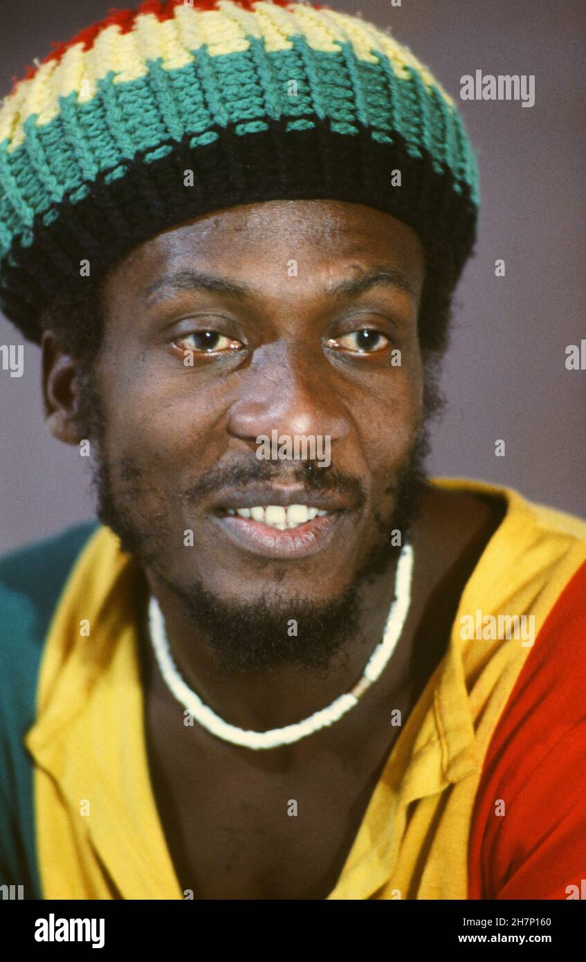 Portrait of Jamaican musician and singer Jimmy Cliff, circa 1980 Stock ...