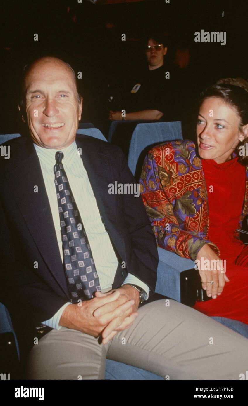 American actor and director Robert Duvall with wife Sharon Brophy ...