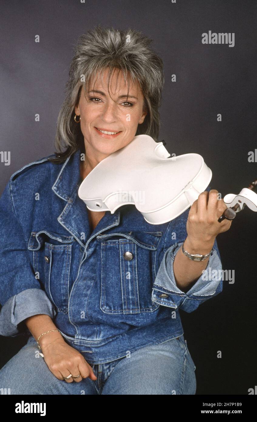 Studio portrait of the French singer and composer Catherine Lara ...