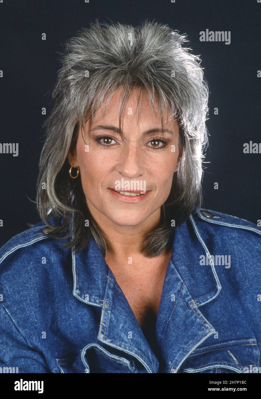 Studio portrait of the French singer and composer Catherine Lara ...