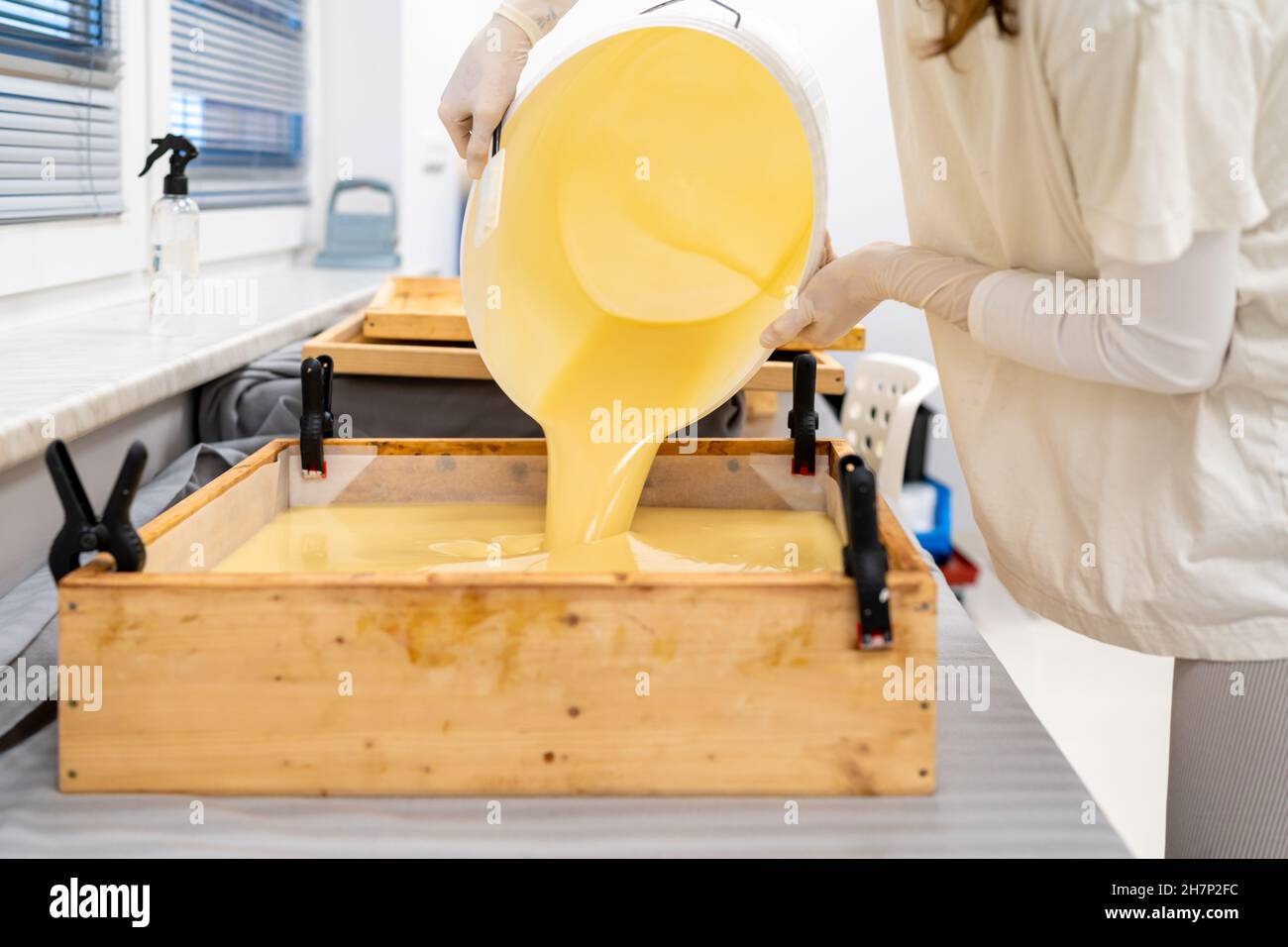 handmade natural cosmetics. soap preparation Stock Photo - Alamy