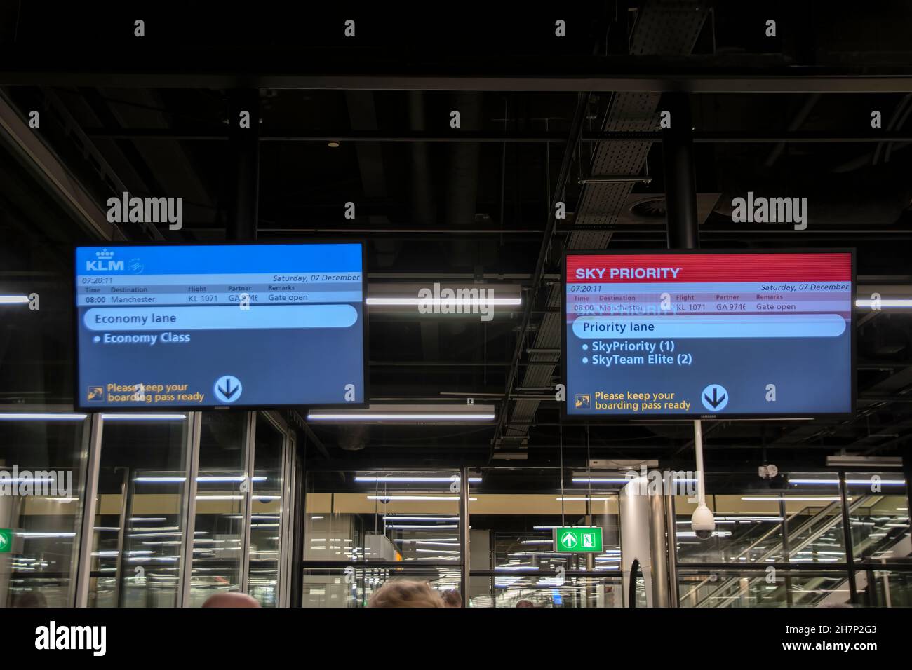 Check In Screen At The Gates Of Schiphol Airport The Netherlands 7-12 ...