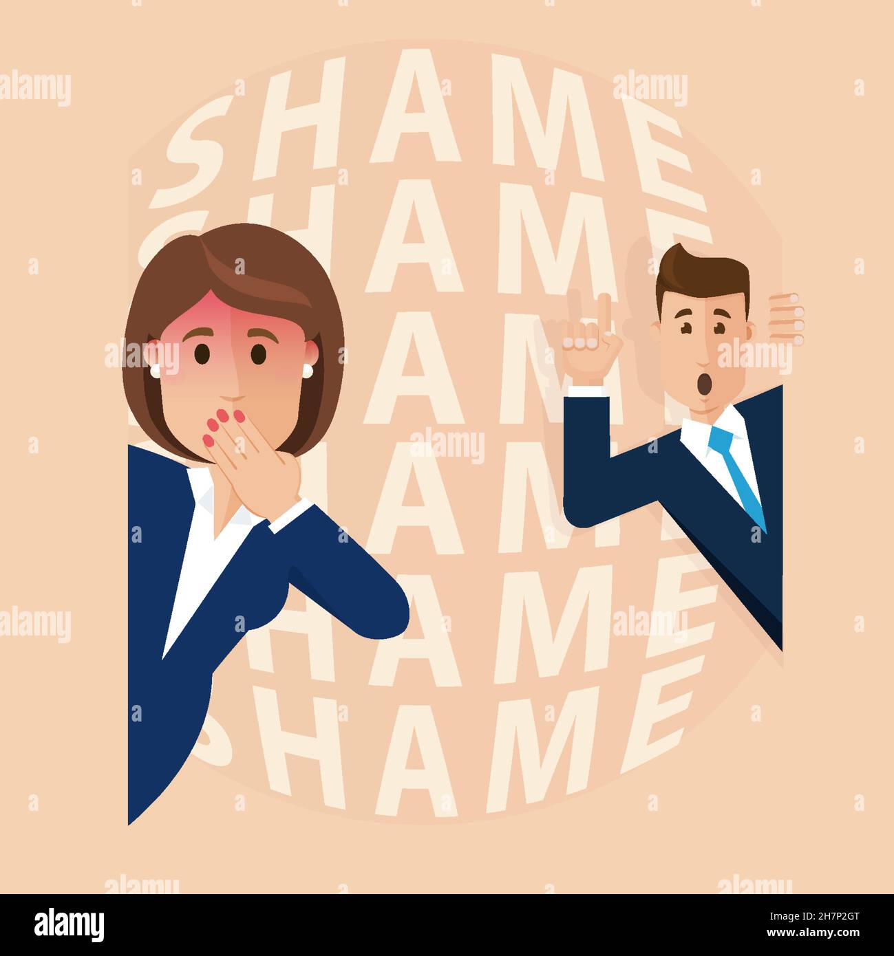 Mobbing cartoon hi-res stock photography and images - Alamy