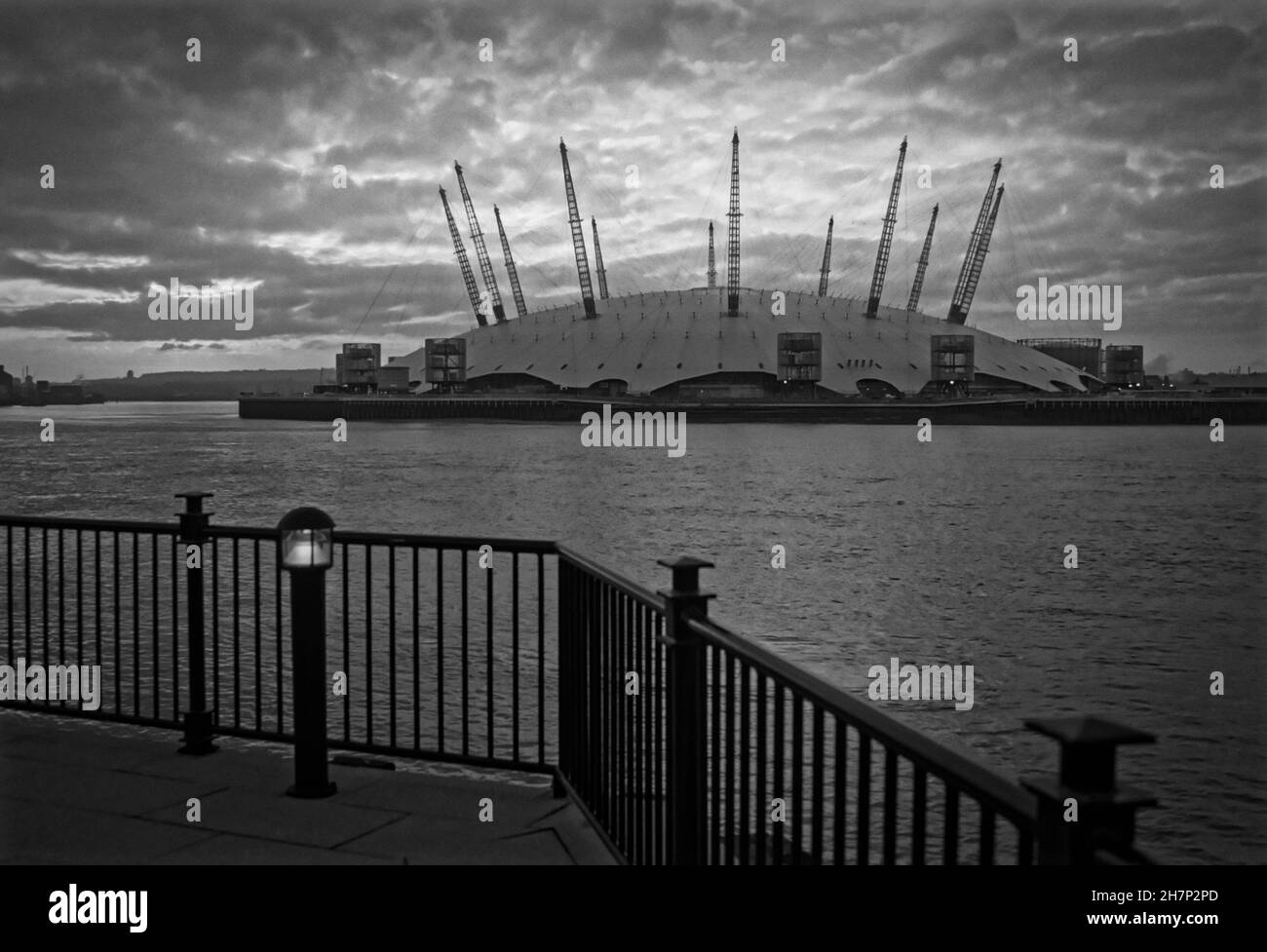 Sunrise at the Millennium Dome, Millennium Way, Greenwich Peninsula ...