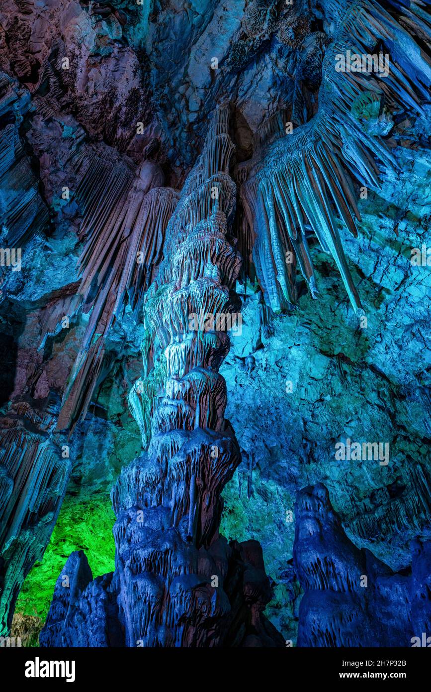 Upper Rock Nature Reserve at Gibraltar. Exploring Old St. Michaels Cave ...