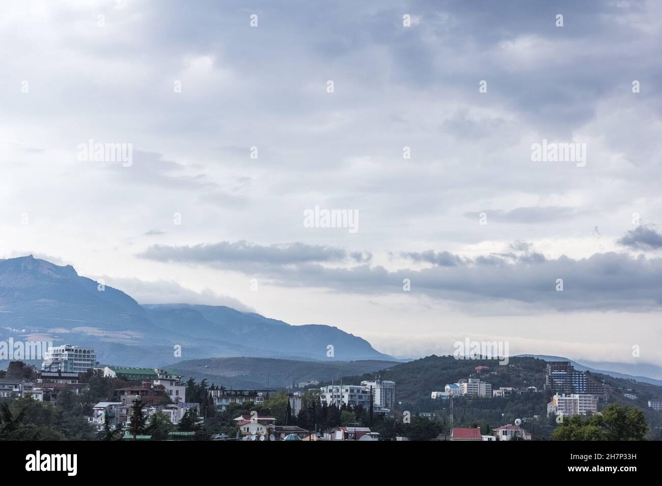 Storm clouds mountain view russia hi-res stock photography and images ...