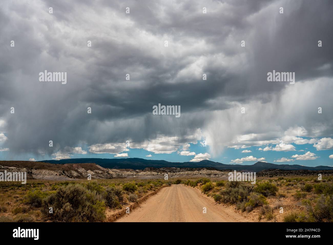 Storm Clouds Pass Over Utah Desert in Capitol Reef National Park Stock ...