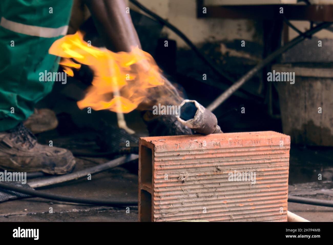 Construction brick protective gloves hi-res stock photography and ...