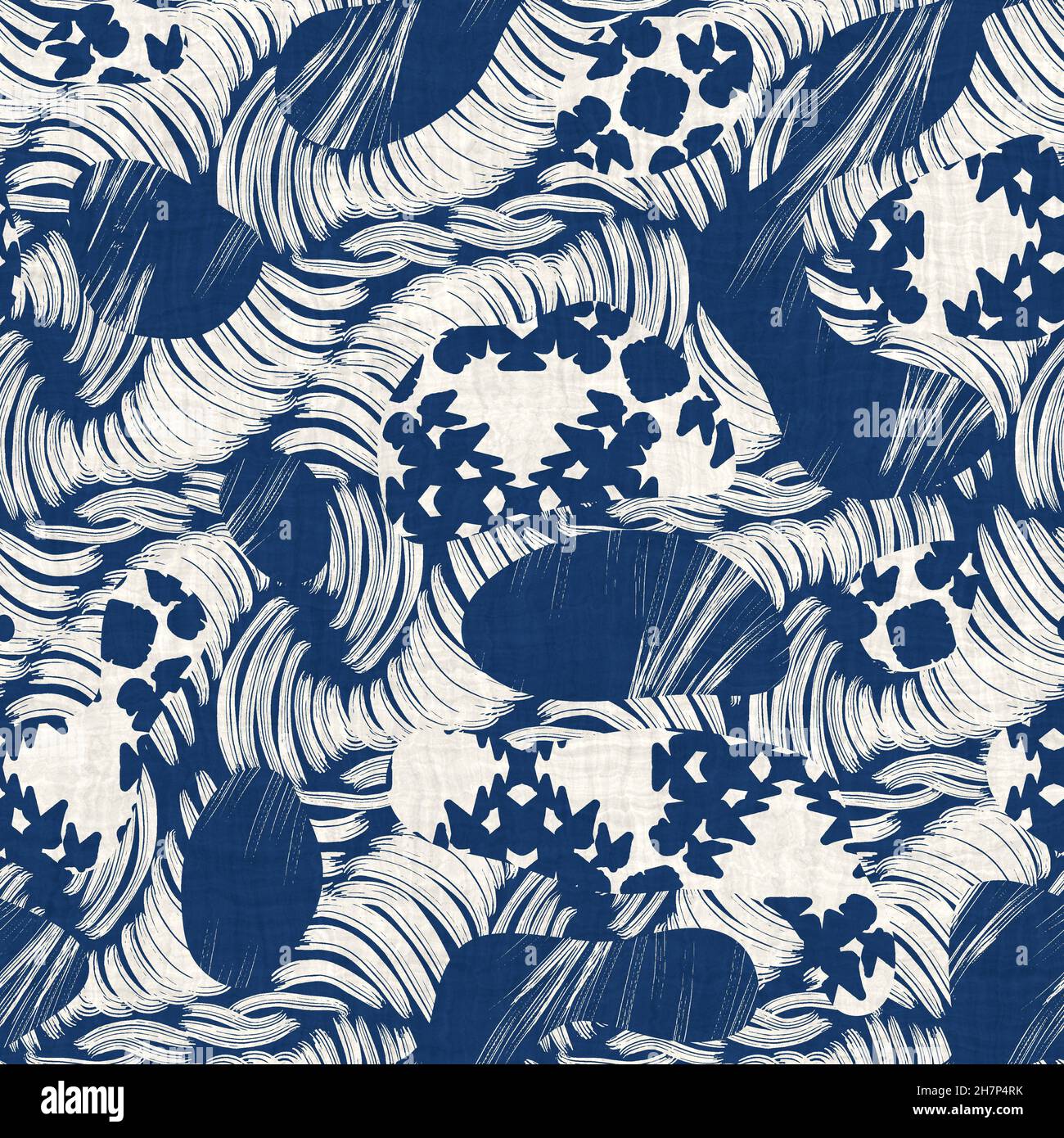 Seamless two tone hand drawn brushed effect pattern swatch Stock Photo ...