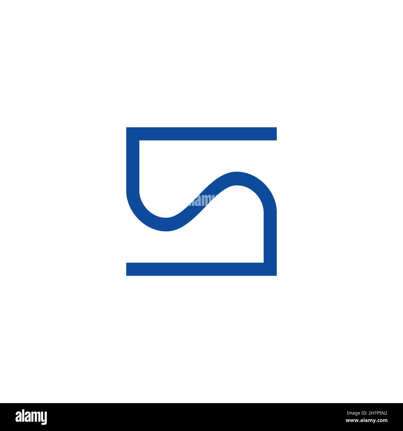 letter s curves wavy geometric line logo vector Stock Vector Image ...