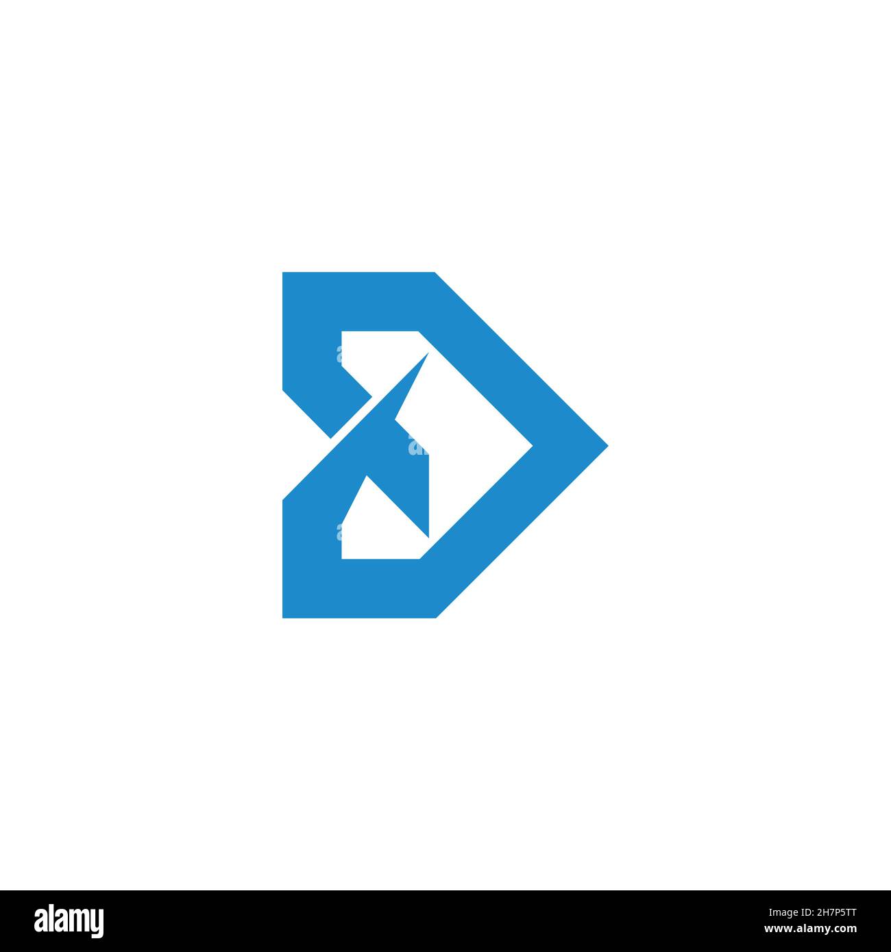 letter xd simple linked geometric logo vector Stock Vector Image & Art ...