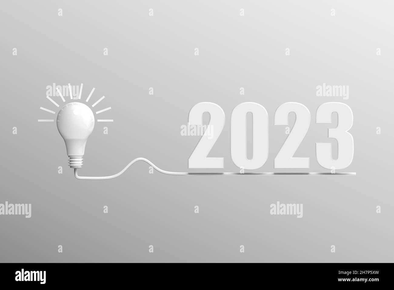 3d rendering of Start to new year 2023 plans, goals, objectives Stock ...