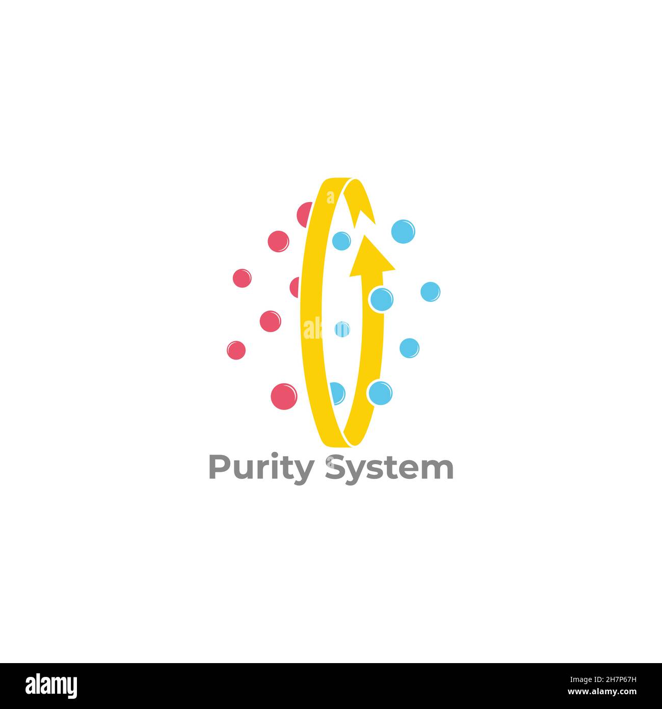 purify process symbol water air symbol colorful vector Stock Vector ...