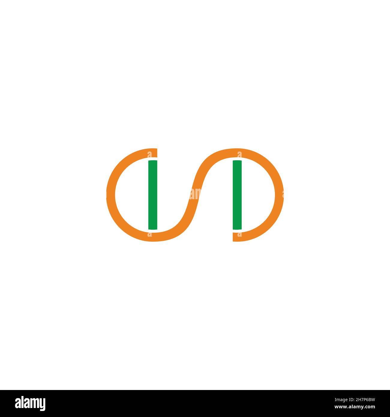 letter sd simple geometric colorful line logo vector Stock Vector Image ...