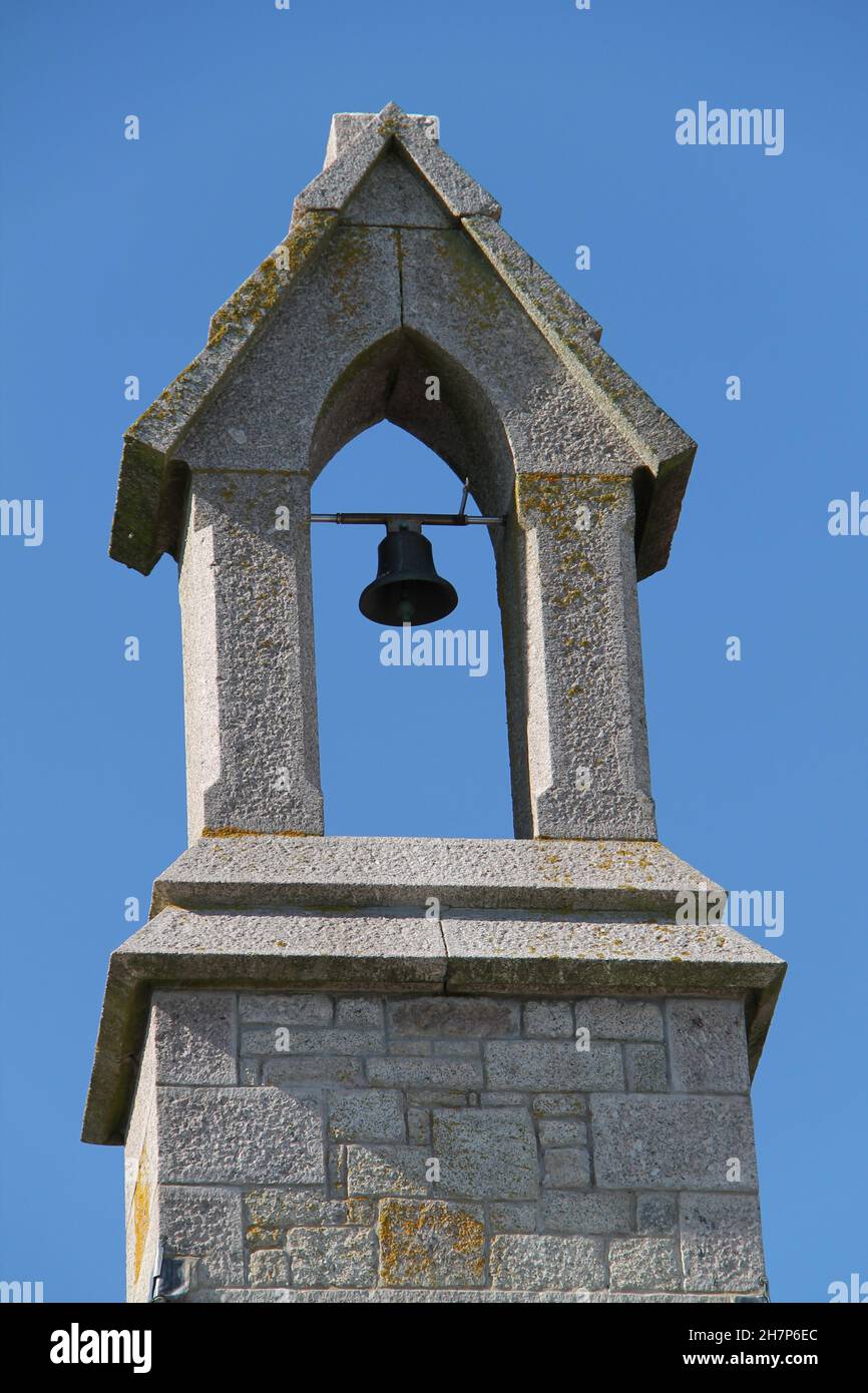 An Outside Bell at the Top of a Church Tower Stock Photo - Alamy