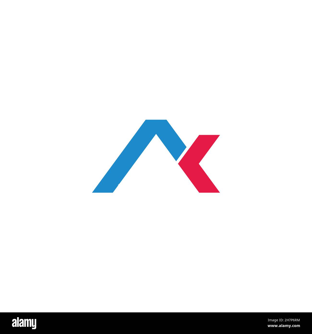 letter ak simple geometric line arrow simple logo vector Stock Vector ...