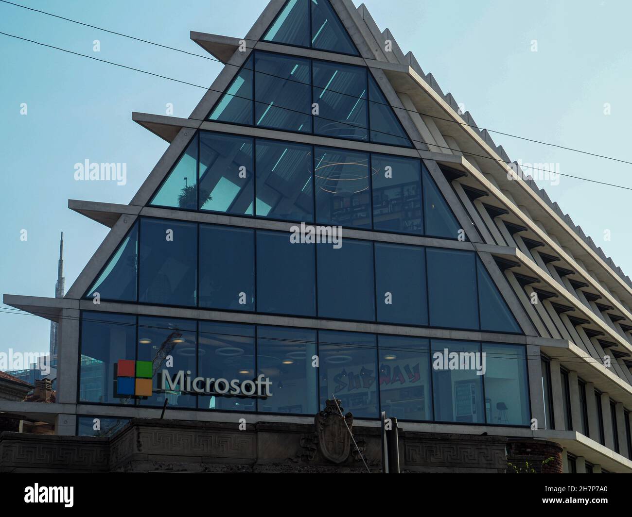 MILAN, ITALY - Sep 06, 2021: A Microsoft office with interesting ...