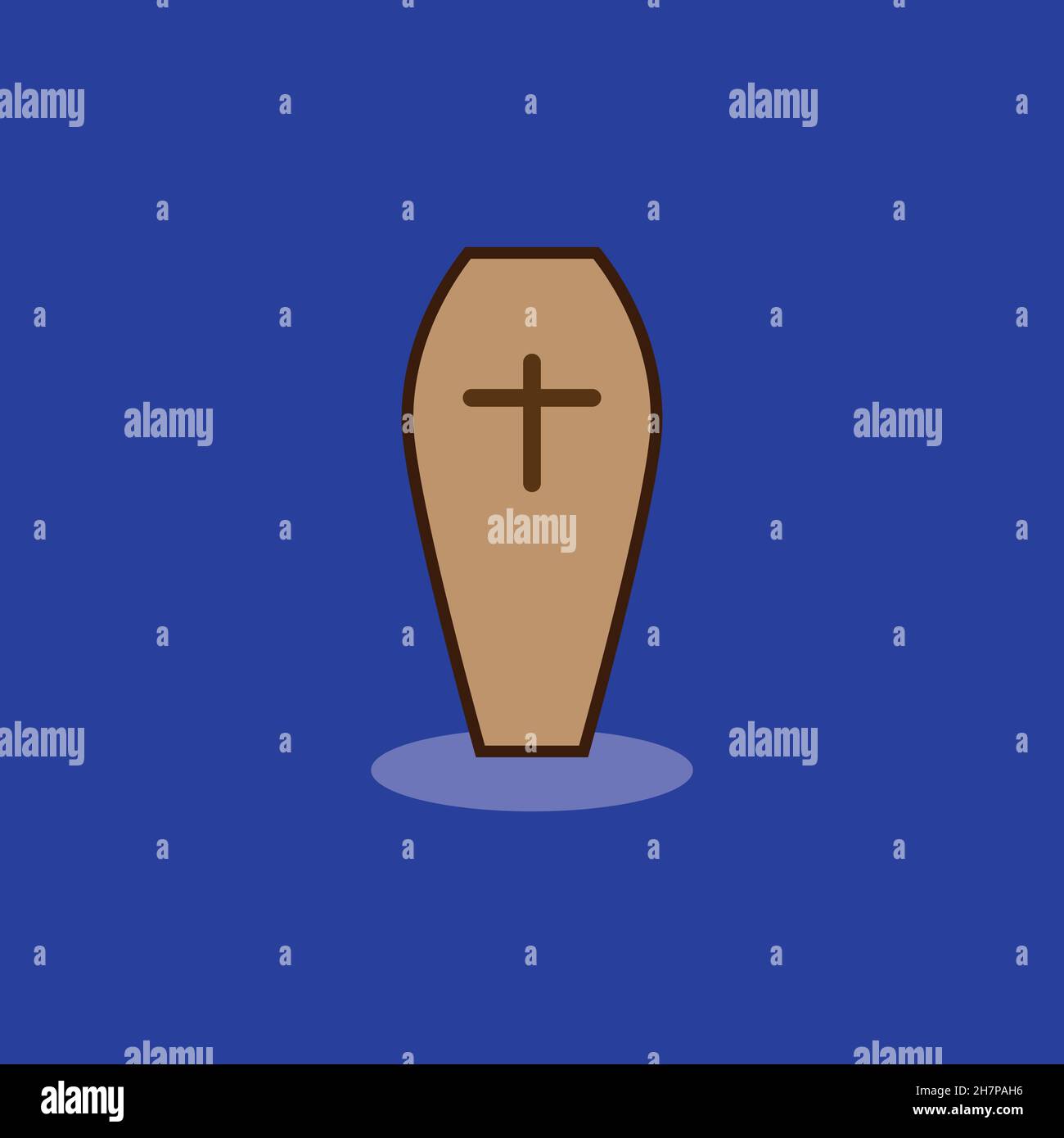 Open grave coffin Stock Vector Images - Alamy