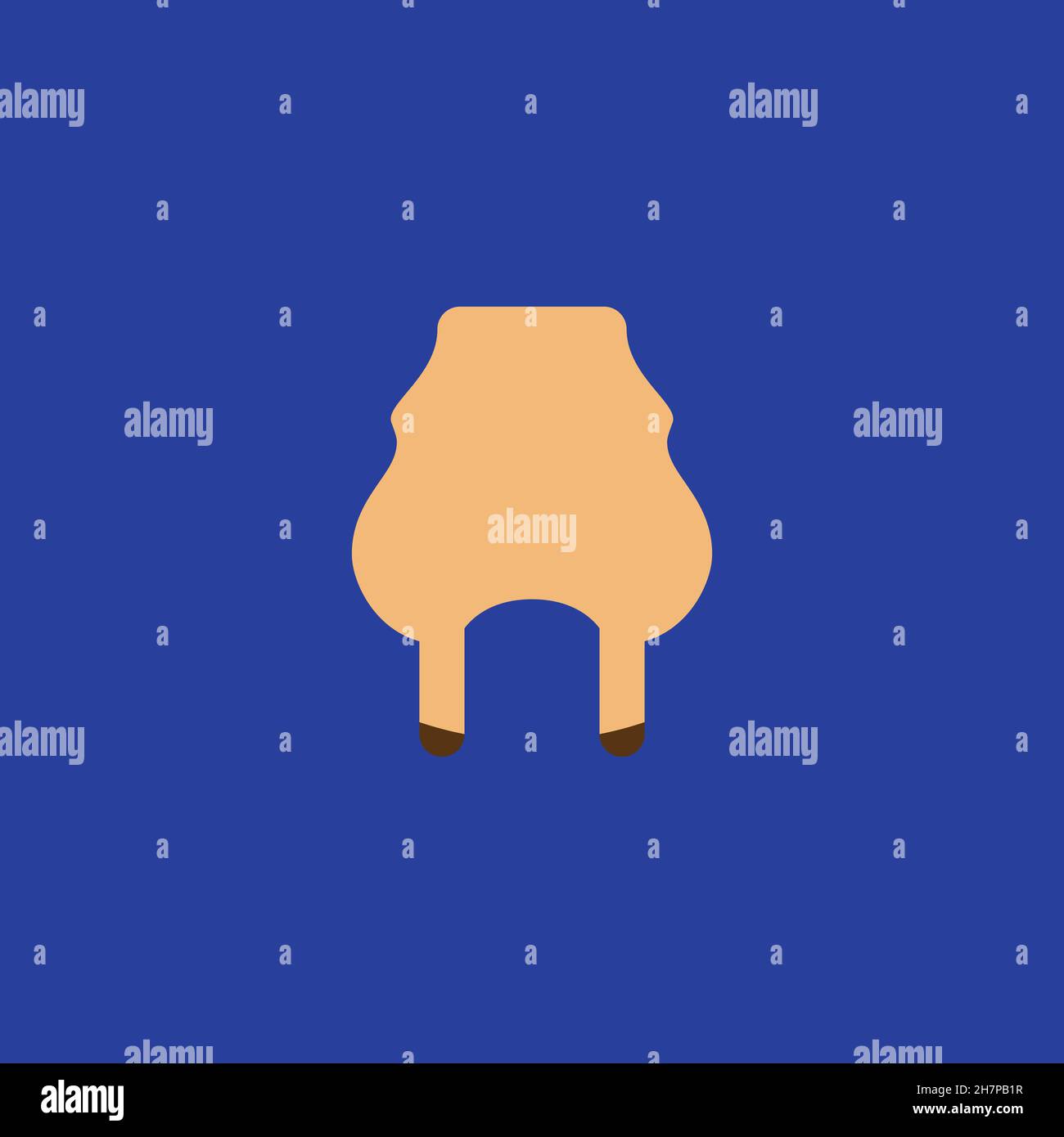 Udder flat icon. Animal farm symbol. Logo design element Stock Vector ...