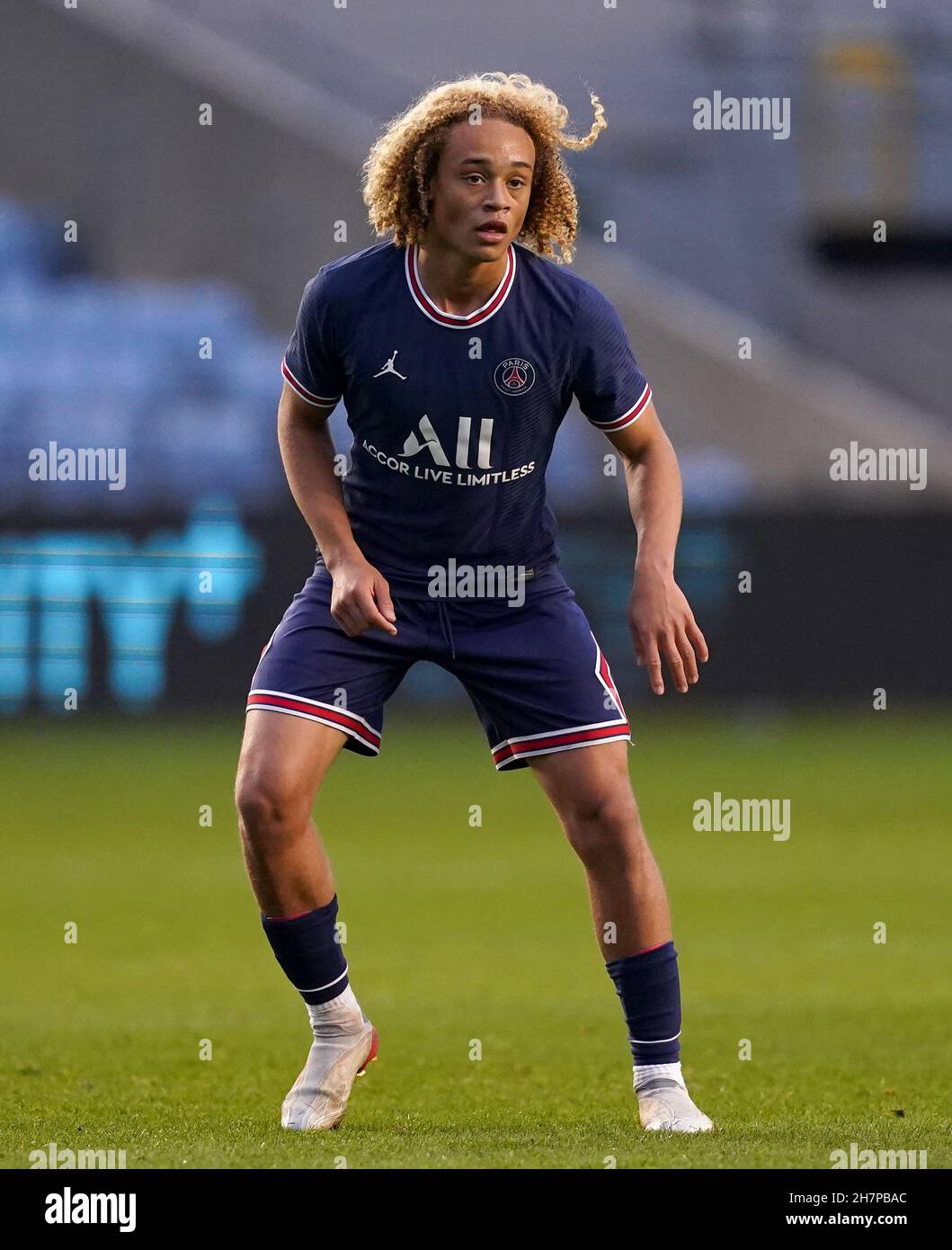 Paris Saint Germain's Xavi Simons during the UEFA Youth League, Group A ...
