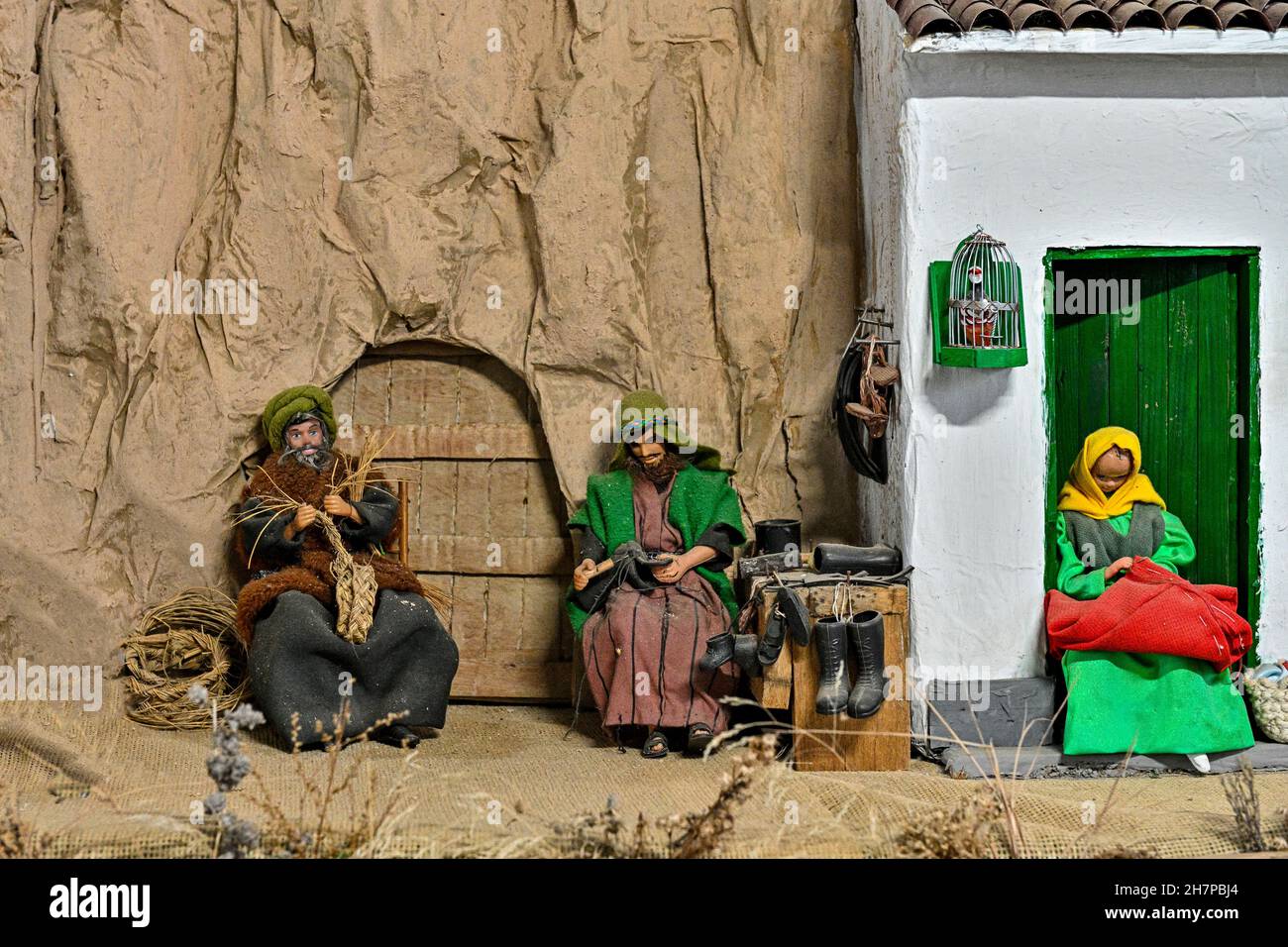 Nativity scene - Different scenes of a Christmas nativity scene Stock ...