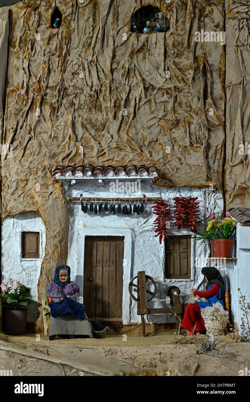 Nativity scene - Different scenes of a Christmas nativity scene Stock ...