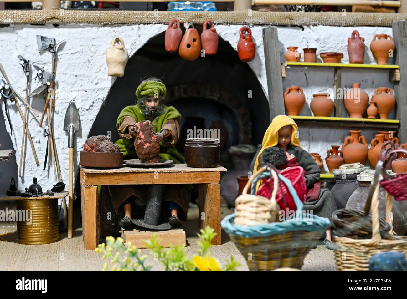 Nativity scene - Different scenes of a Christmas nativity scene Stock ...