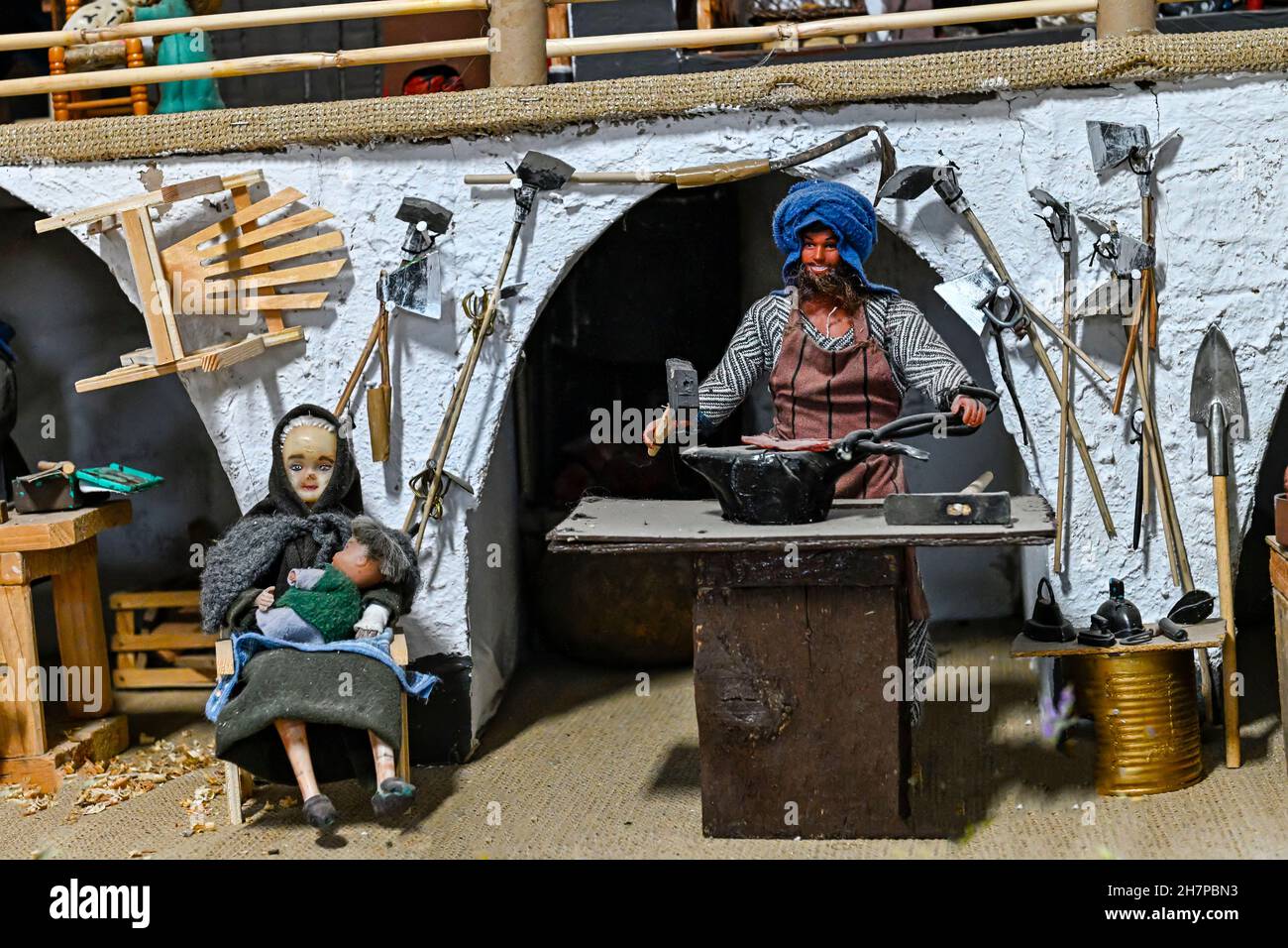 Nativity scene - Different scenes of a Christmas nativity scene Stock ...