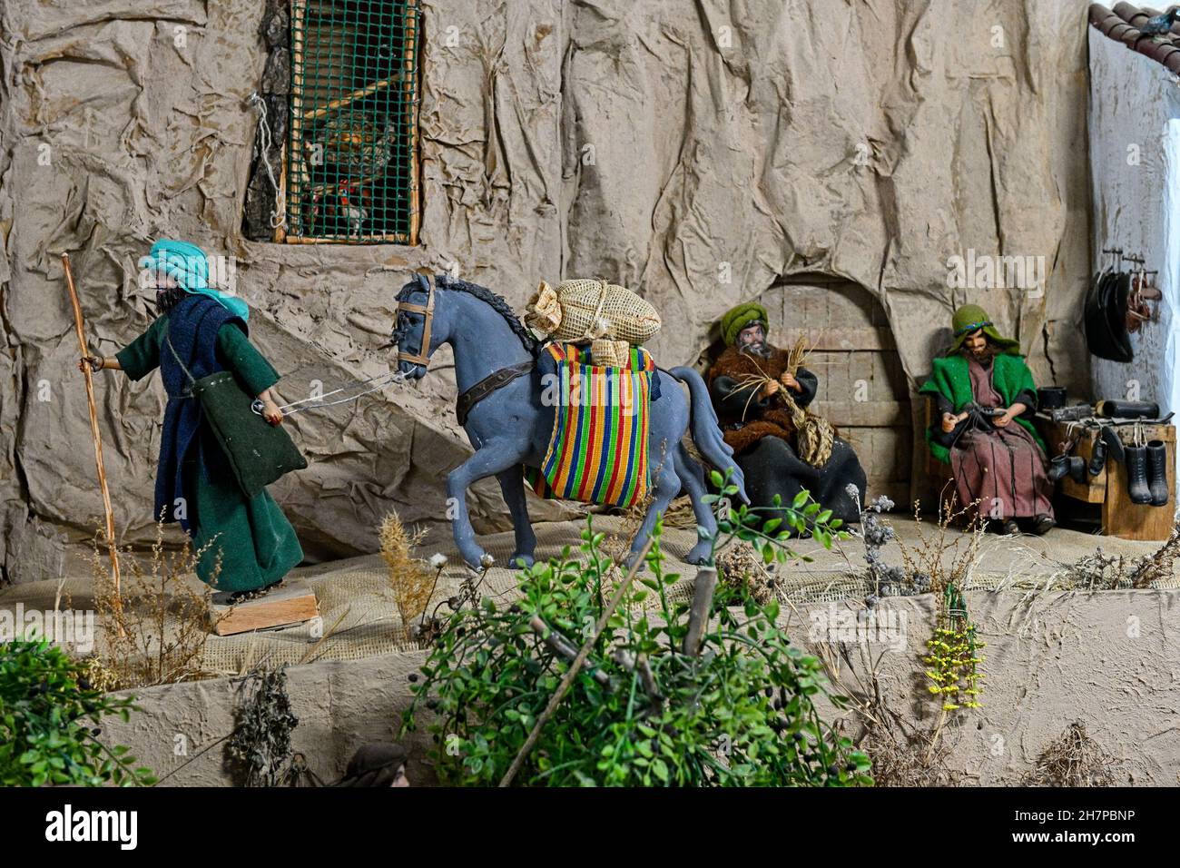 Nativity scene - Different scenes of a Christmas nativity scene Stock ...