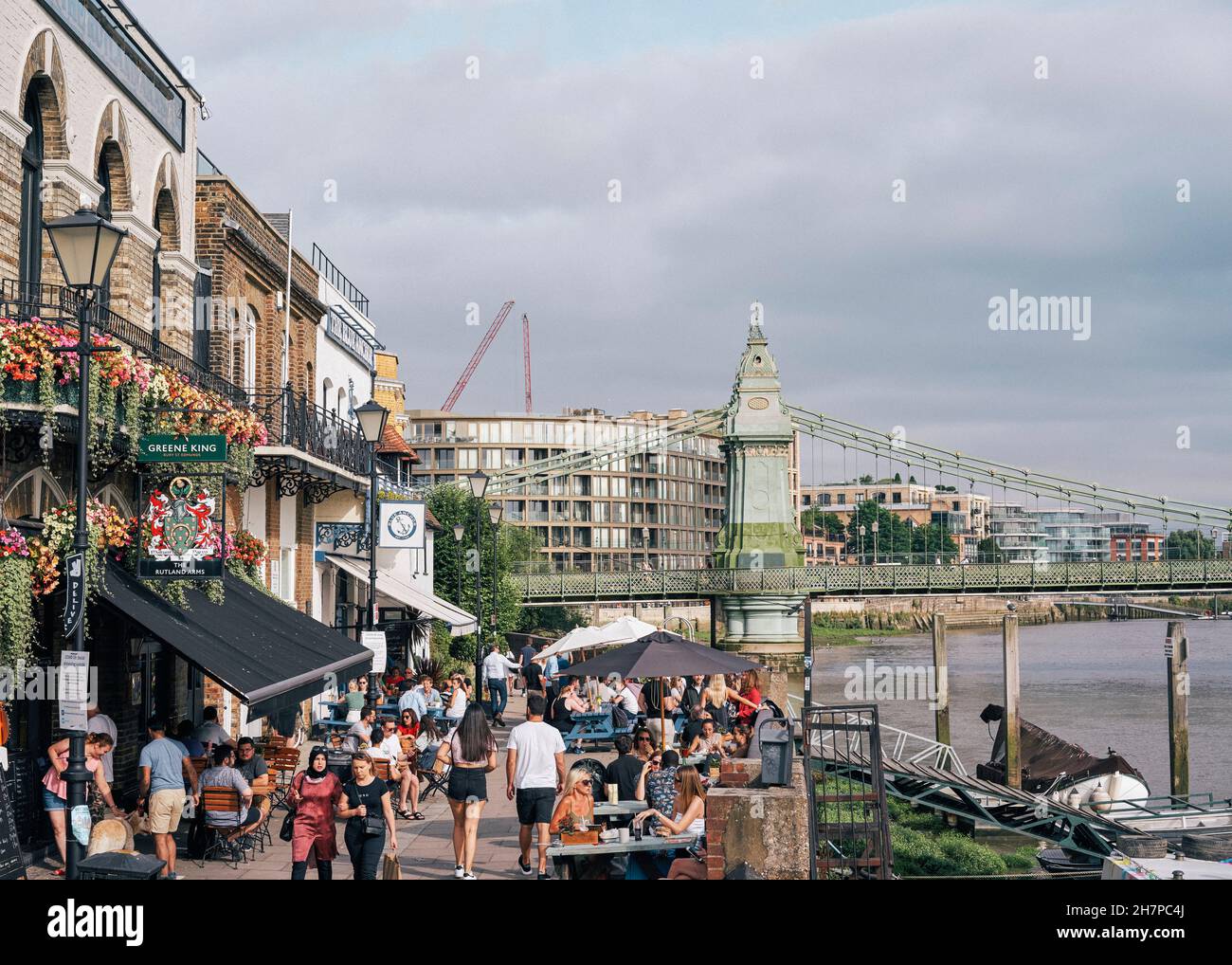 The Blue Anchor, Hammersmith Stock Photo - Alamy