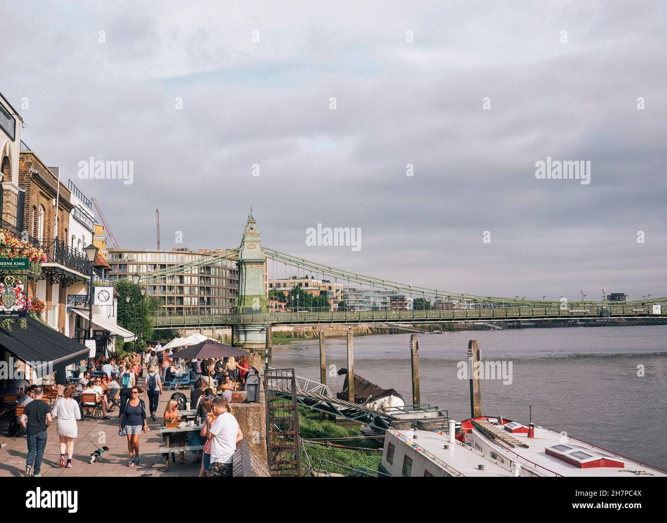 The Blue Anchor, Hammersmith Stock Photo - Alamy