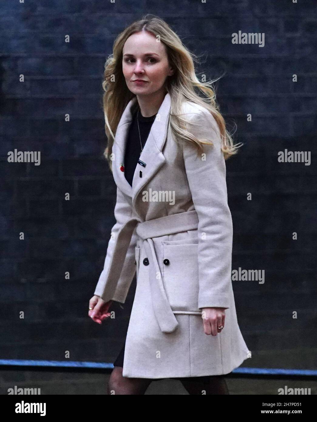 Lissie Harper, the widow of PC Andrew Harper, arrives in Downing Street ...