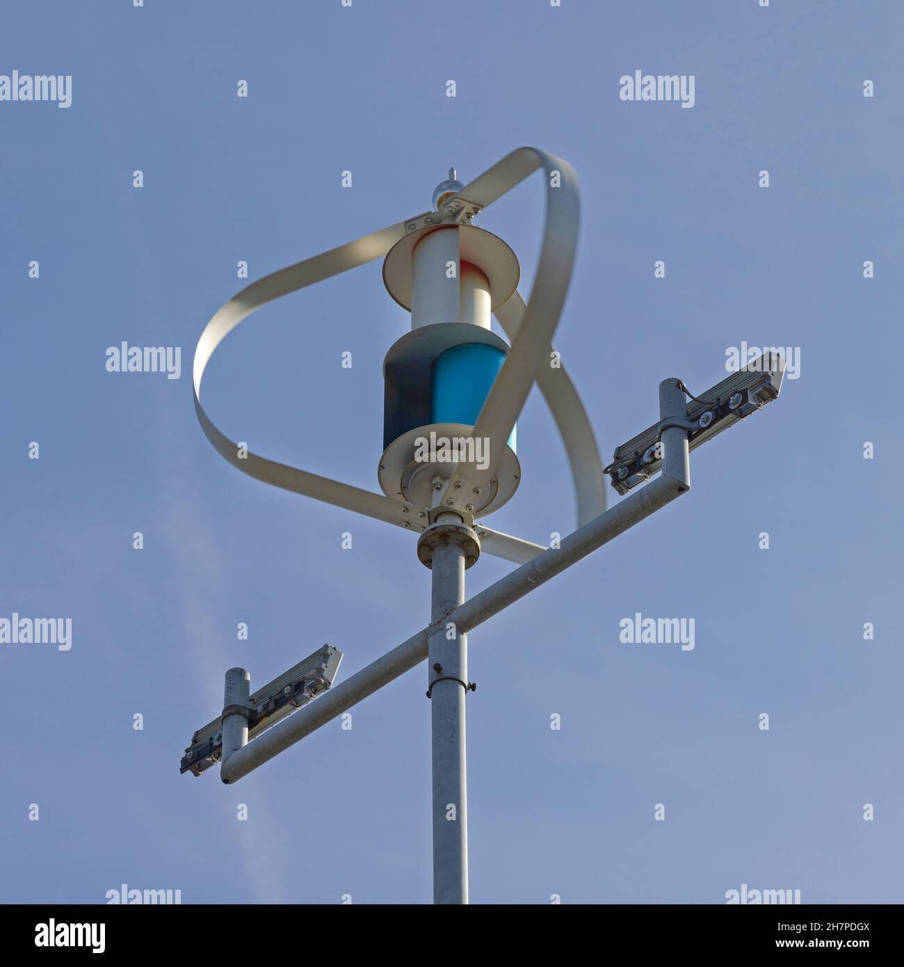 Vertical Axis Wind Turbine Electric Generator Renewable Energy Stock ...