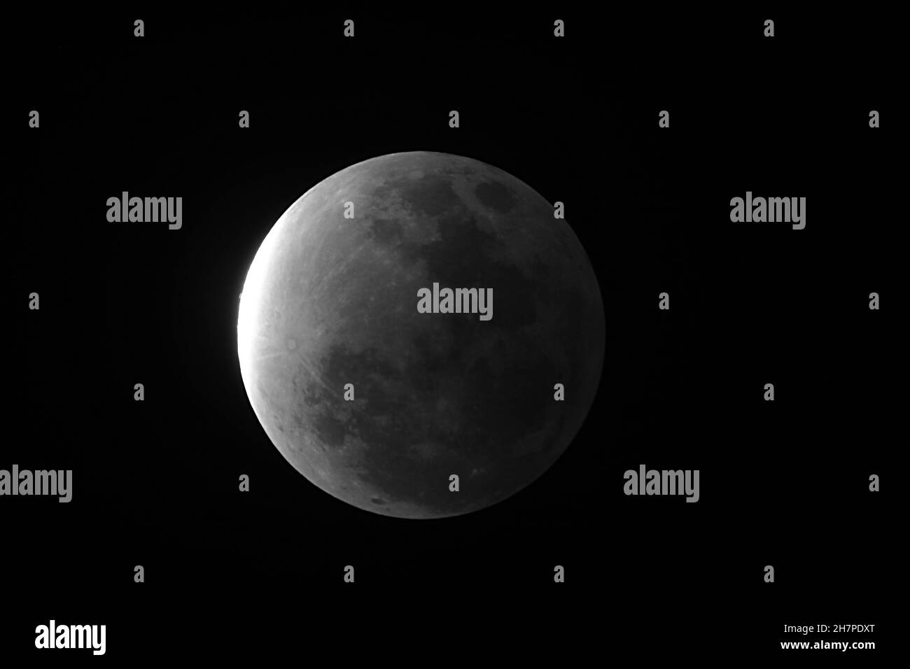 Lunar eclipse and its phases on Nov 18/19, 2021 Stock Photo - Alamy