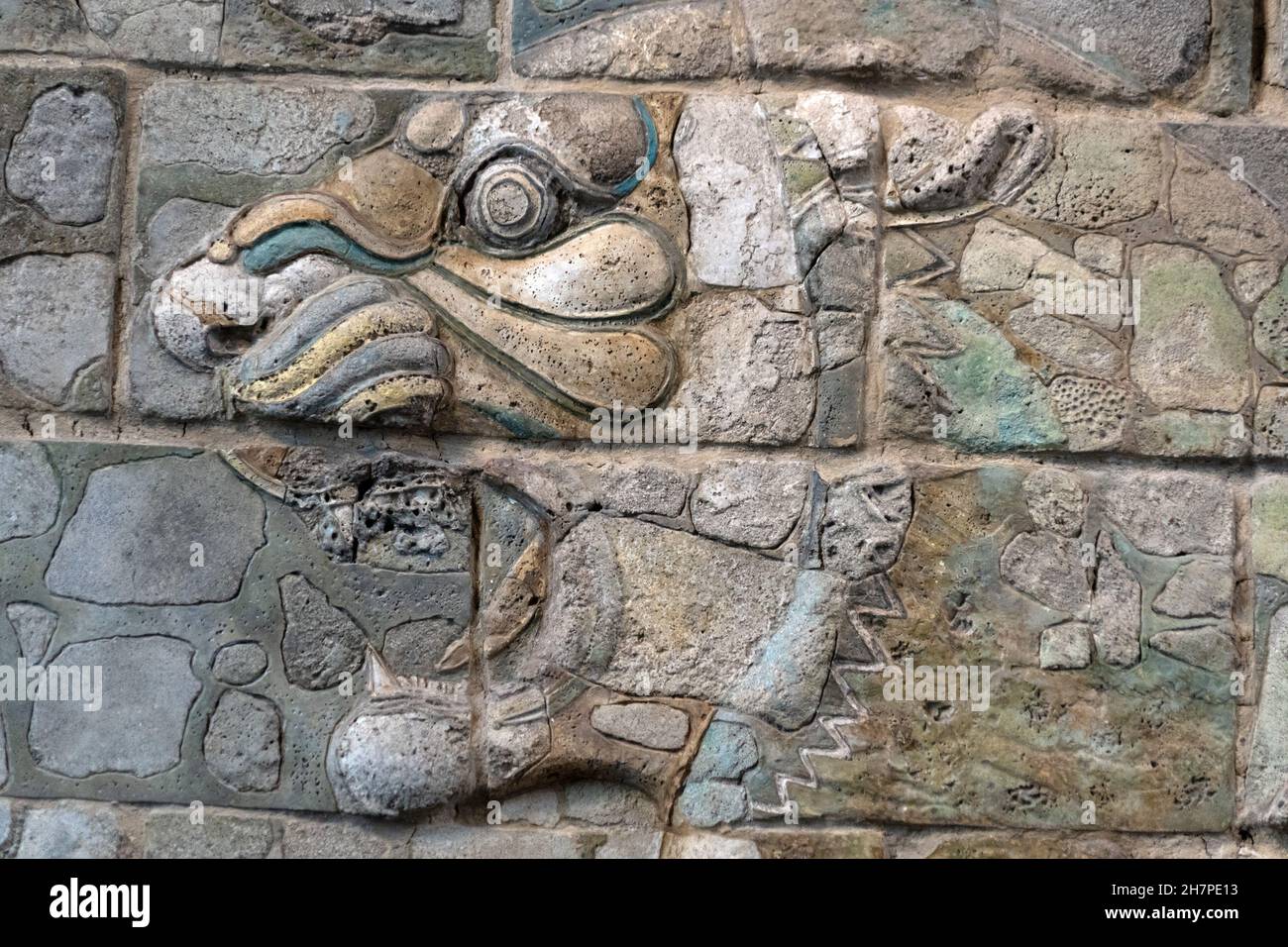 Darius king of Persia palace bas relief detail of Lion Stock Photo - Alamy