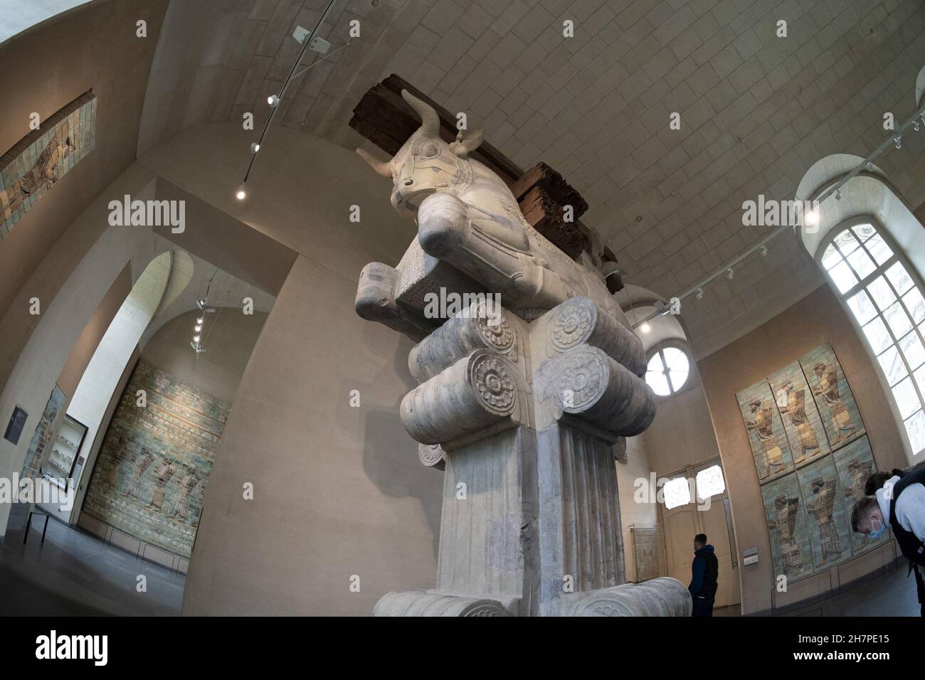 Bull statue of Darius king of Persia palace detail Stock Photo - Alamy