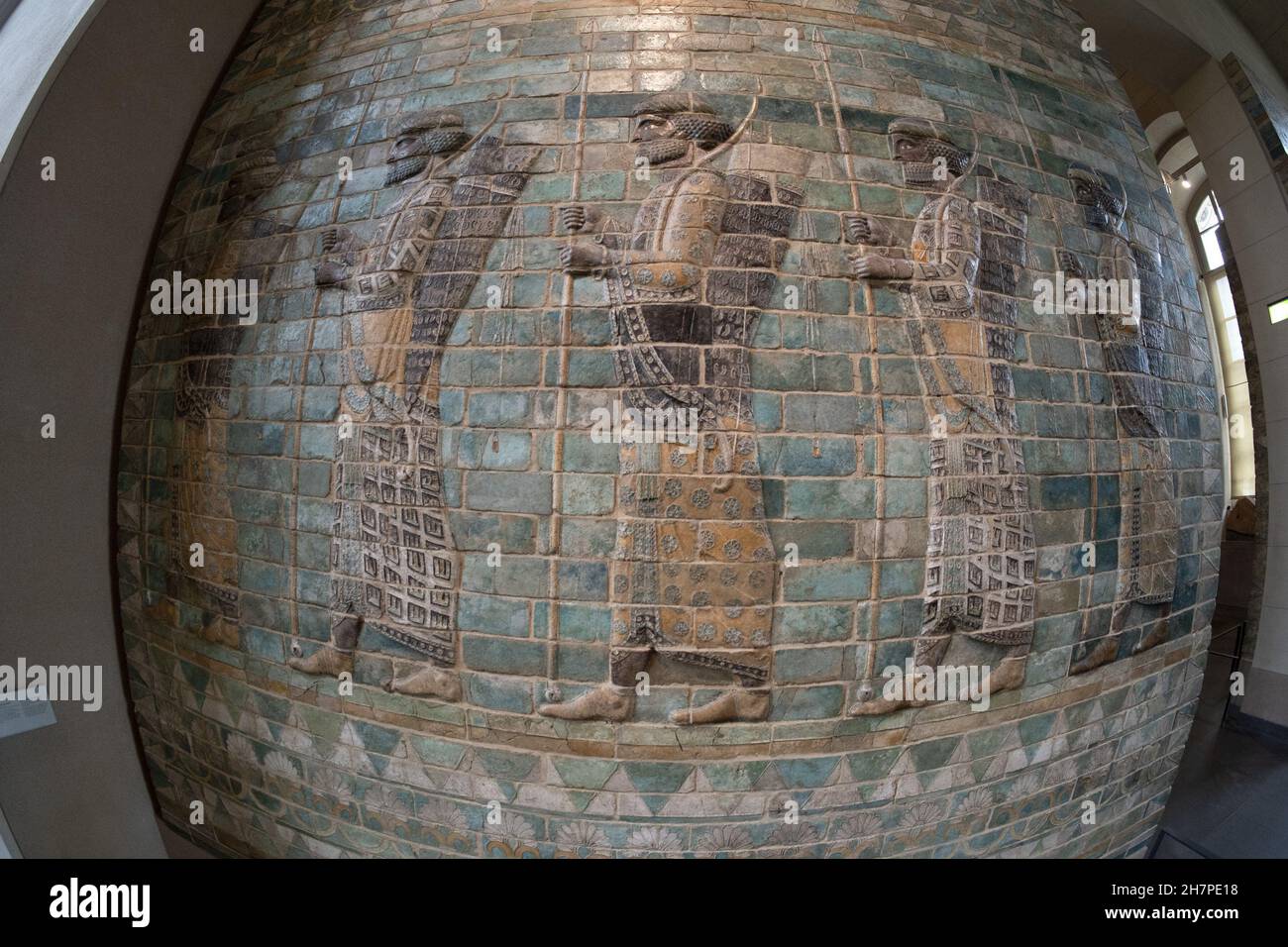 Darius king of Persia palace Archer bas relief detail Stock Photo - Alamy