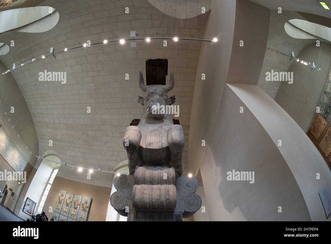 Bull statue of Darius king of Persia palace detail Stock Photo - Alamy