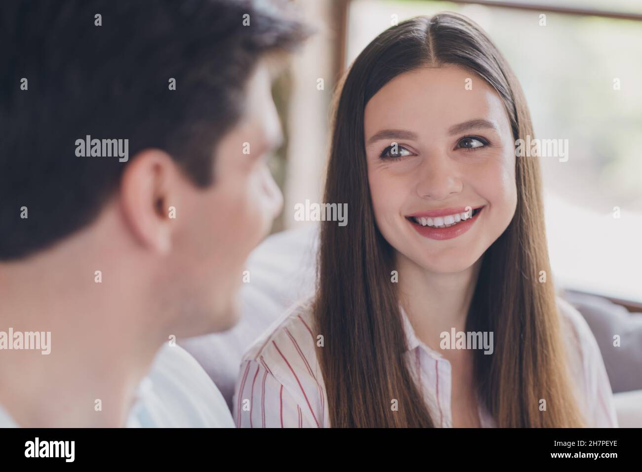 Woman tempting man hi-res stock photography and images - Alamy