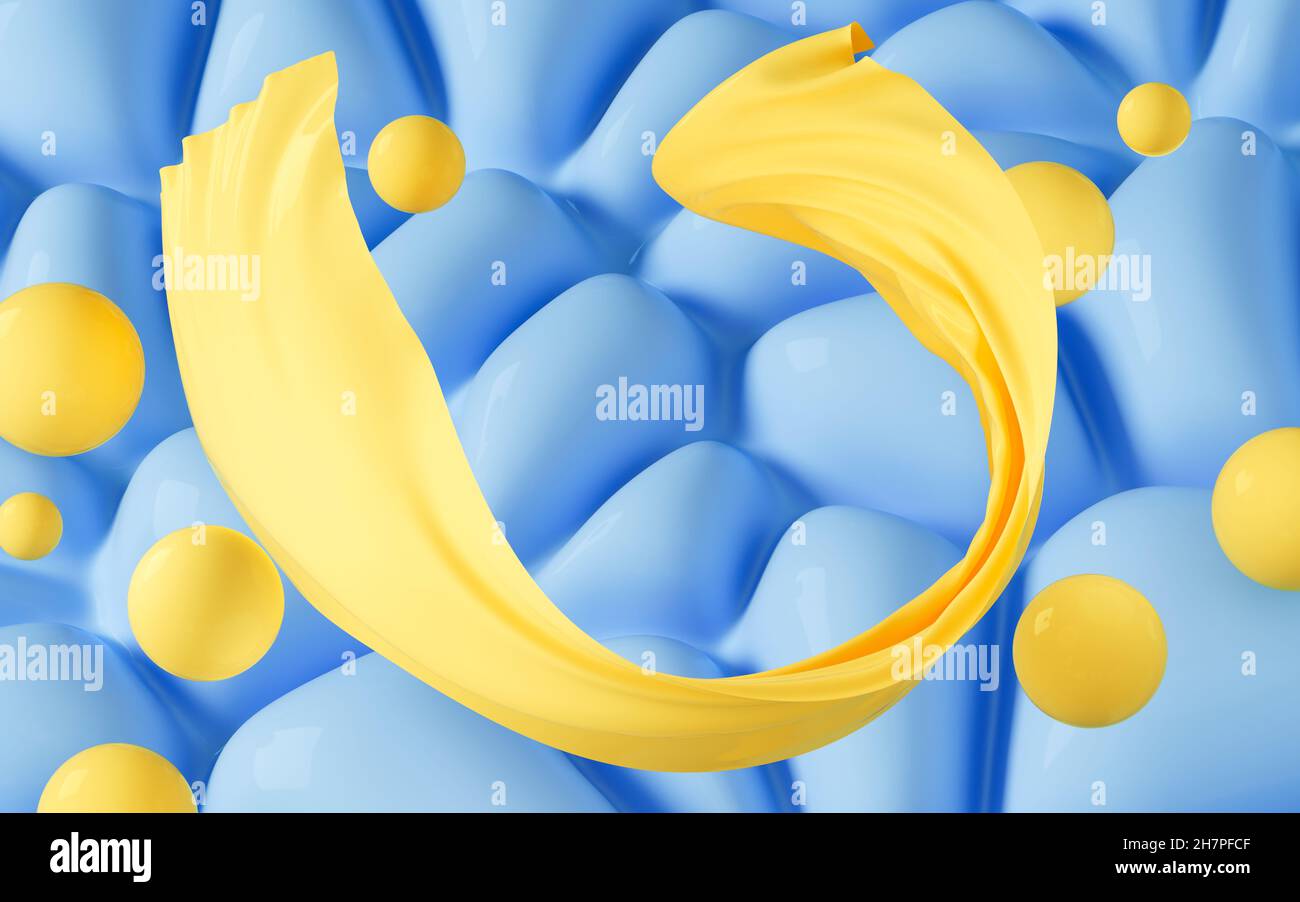 Soft and fluffy fabric, 3d rendering. Computer digital drawing Stock ...