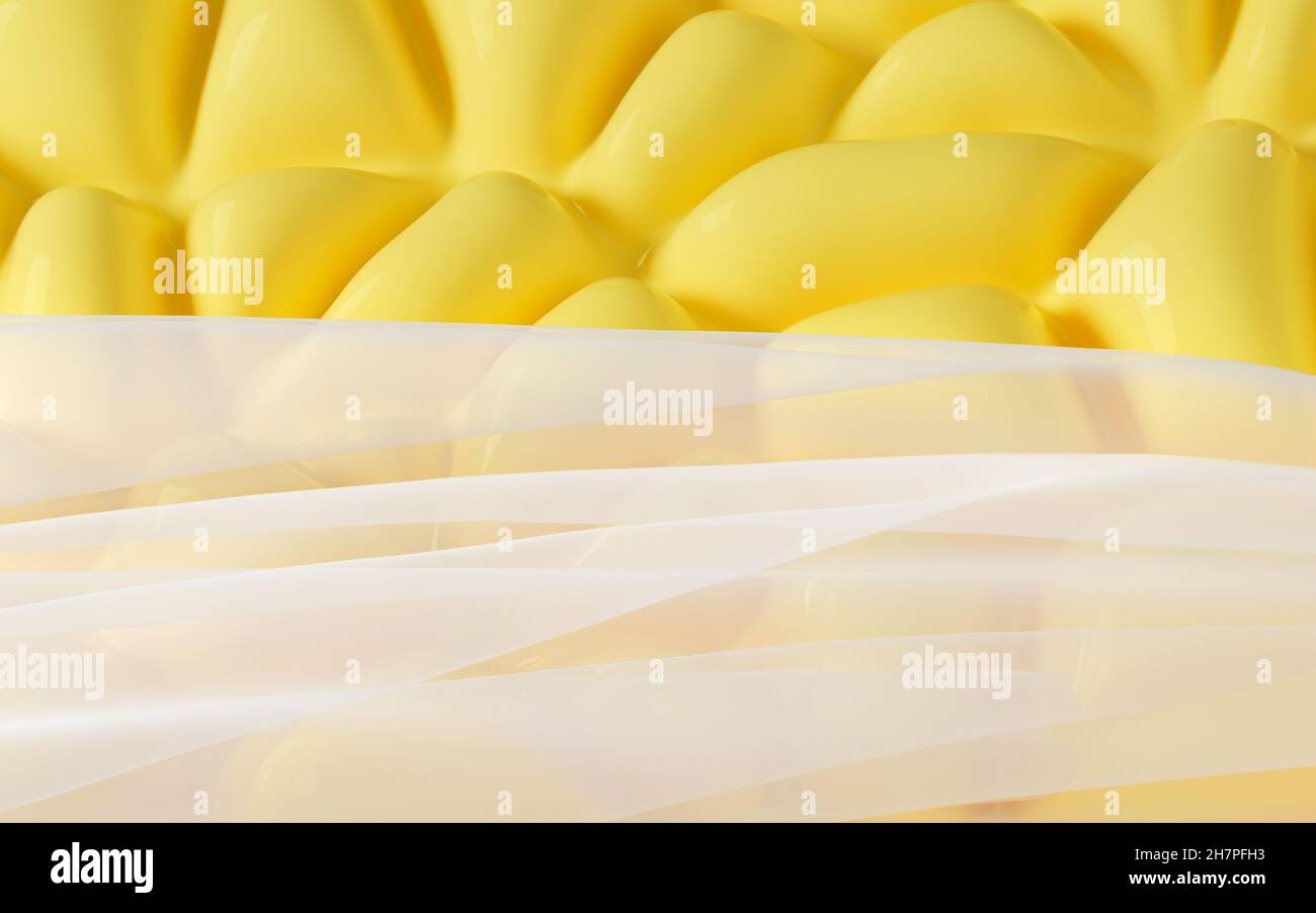 Soft and fluffy fabric, 3d rendering. Computer digital drawing Stock ...