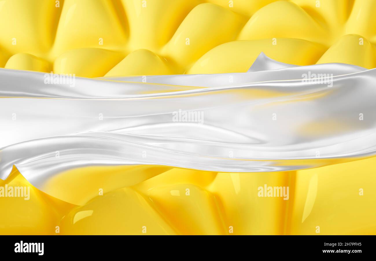 Soft and fluffy fabric, 3d rendering. Computer digital drawing Stock ...