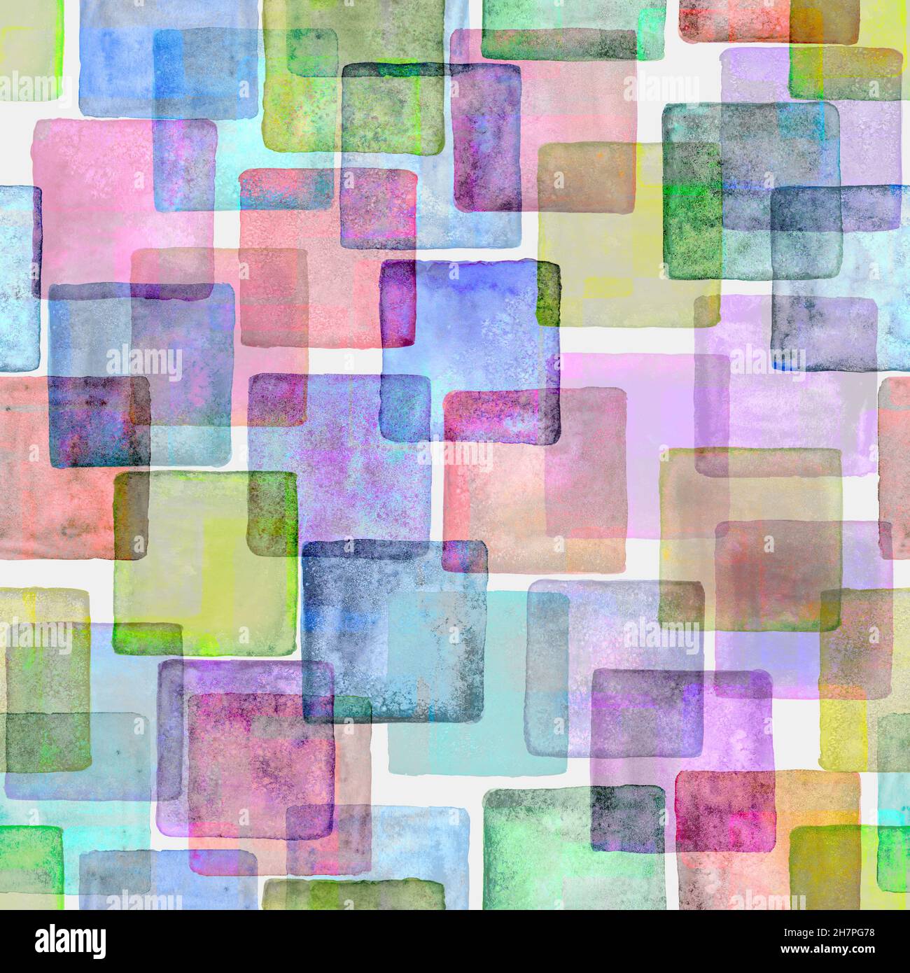 Contemporary art seamless pattern background. Abstract grunge square ...