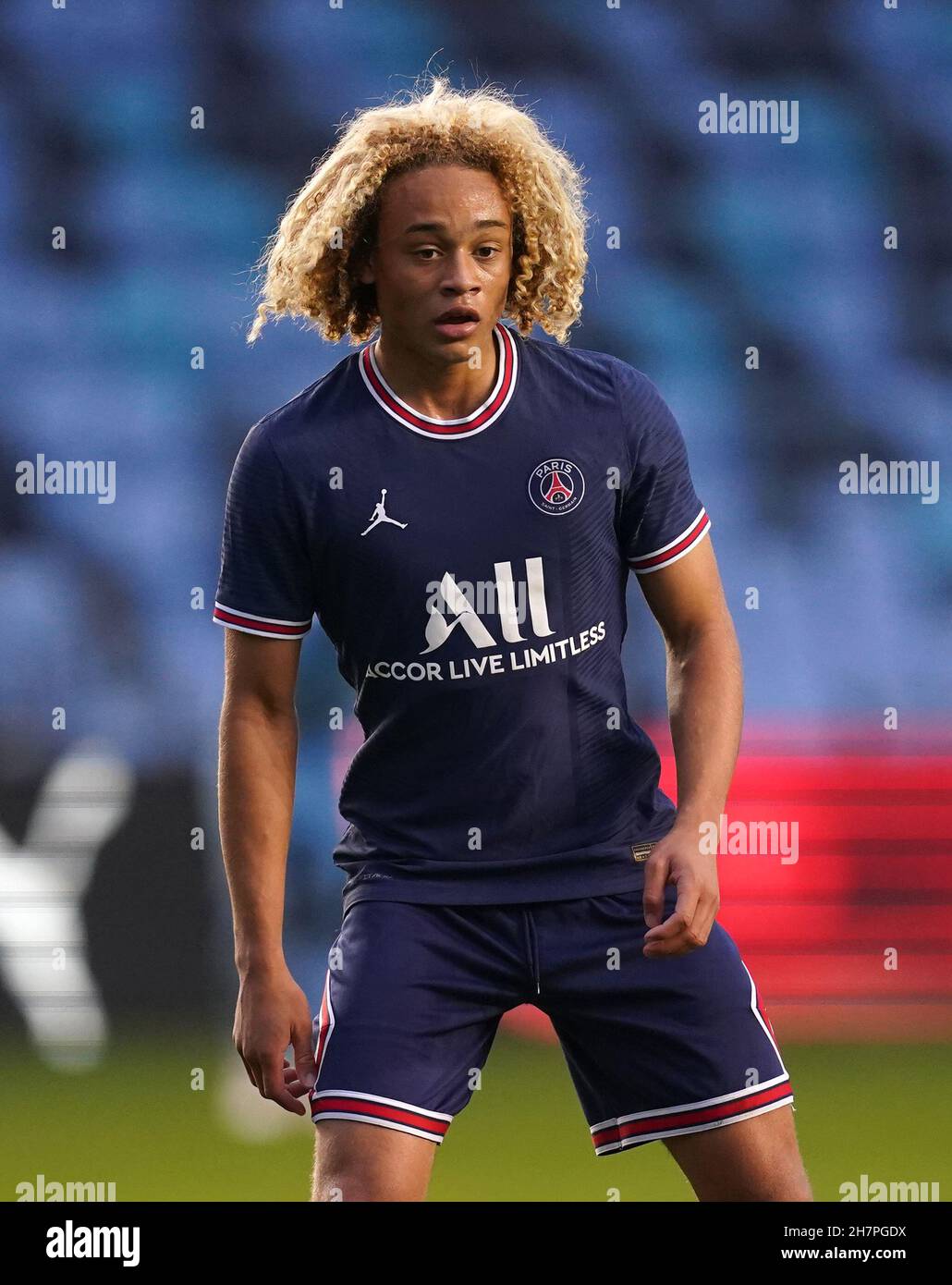 Paris Saint Germain's Xavi Simons during the UEFA Youth League, Group A ...