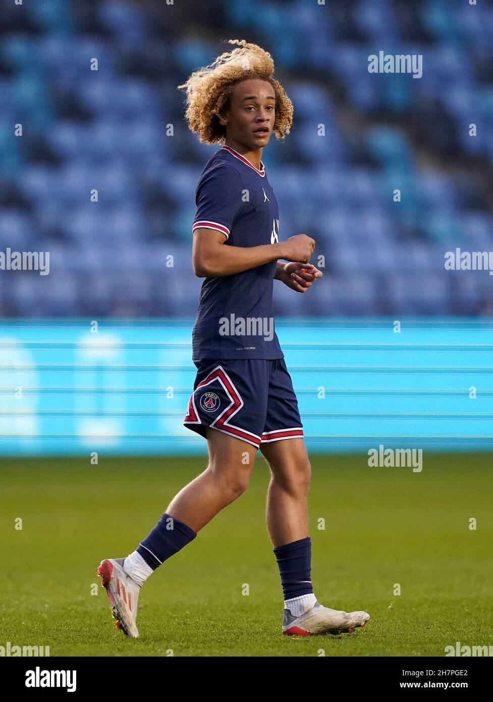 Paris Saint Germain's Xavi Simons during the UEFA Youth League, Group A ...