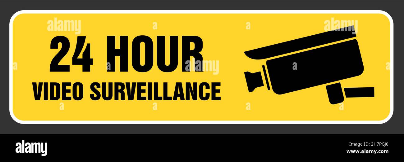 Cctv warning poster hi-res stock photography and images - Alamy