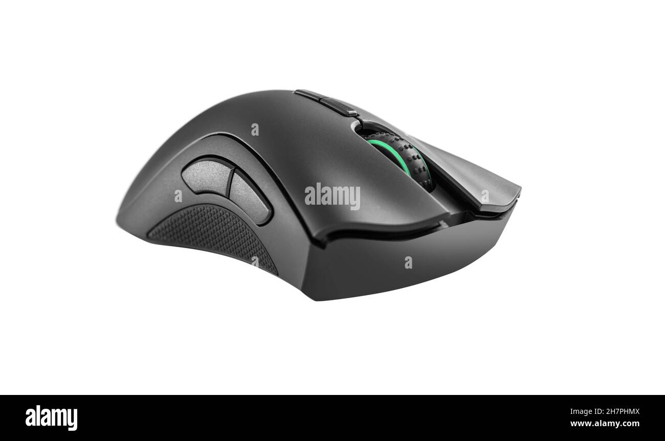 Gaming mouse isolated on white background Stock Photo - Alamy