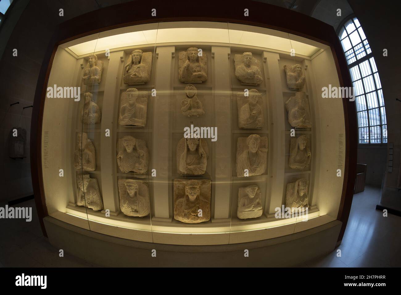 Old Syria Palmyra statue collection detail Stock Photo - Alamy