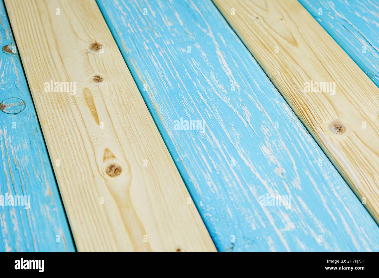 background made of natural wooden boards, boards of different colors ...