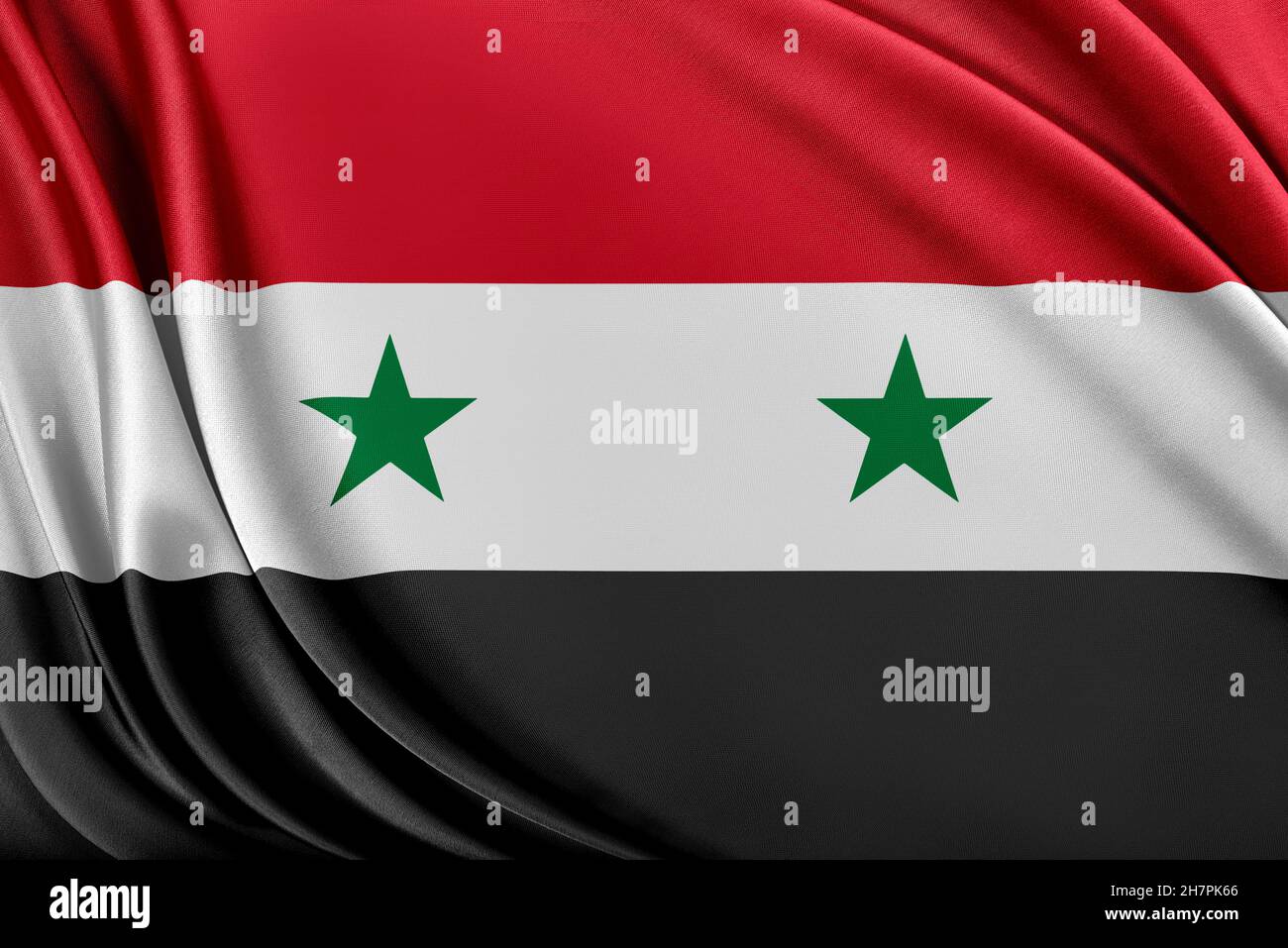 3d rendering syria flag waving hi-res stock photography and images - Alamy
